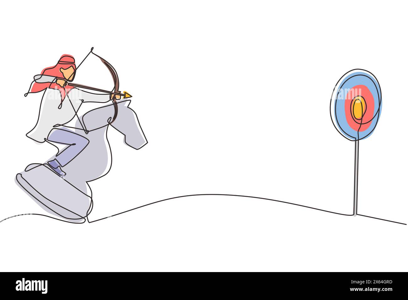 Knight archer drawing hi-res stock photography and images - Alamy