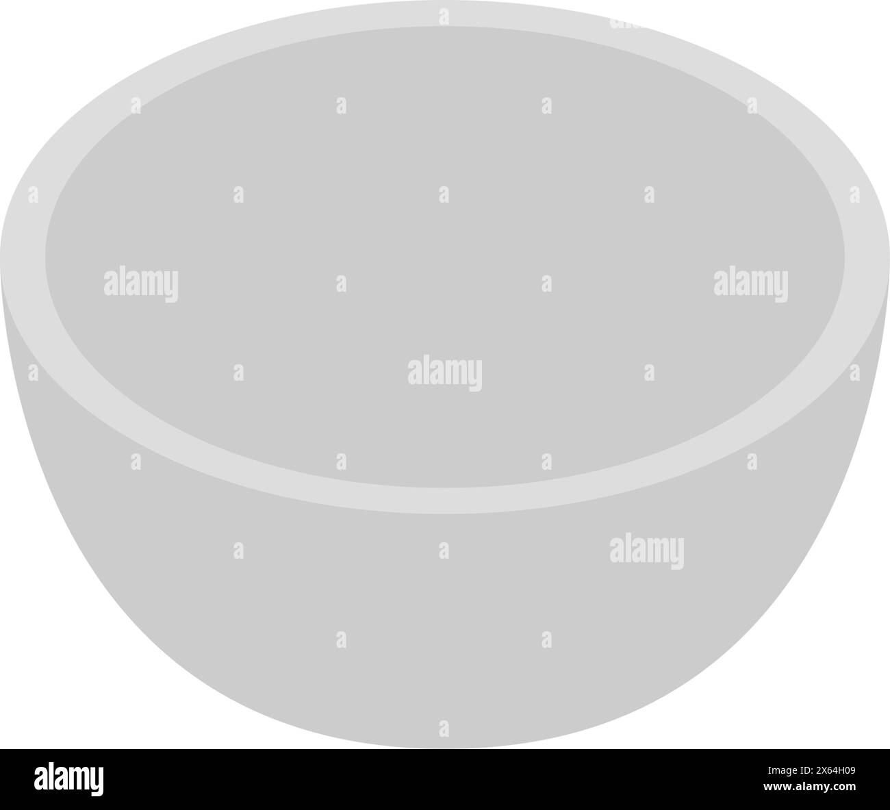 Cookware: bowls, simple isometric illustration, Vector Illustration ...