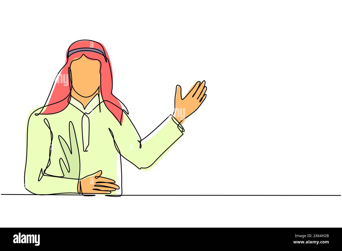 Gesturing male professional presenting Stock Vector Images - Alamy