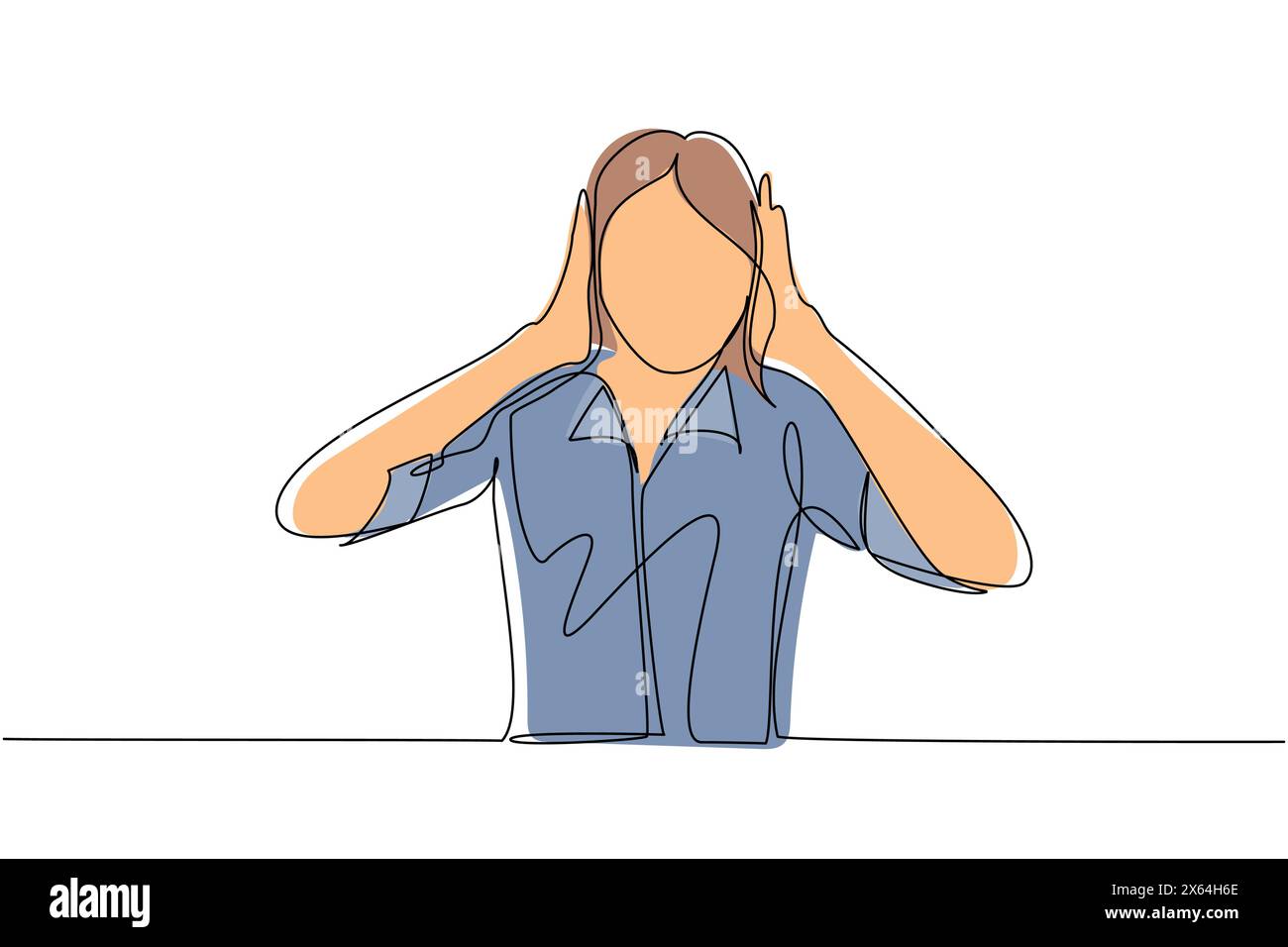 Dont hear you Stock Vector Images - Alamy