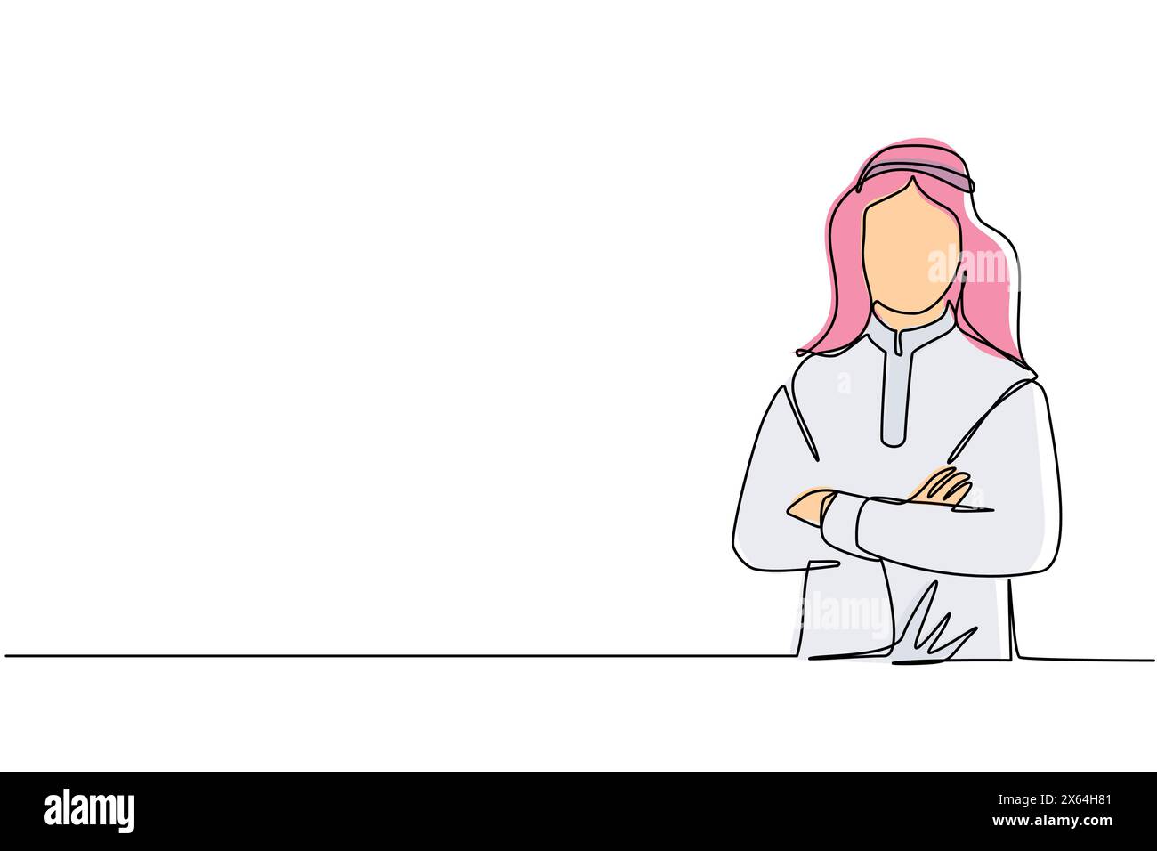 Arab man crossed arms Cut Out Stock Images & Pictures - Alamy