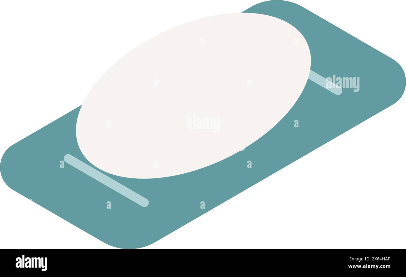 Bathing Soap And Soap Receiver Isometric Illustration Vector Illustration Stock Vector Image