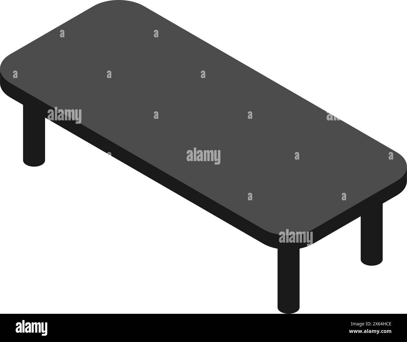 Interior: low table, isometric illustration, Vector Illustration Stock ...
