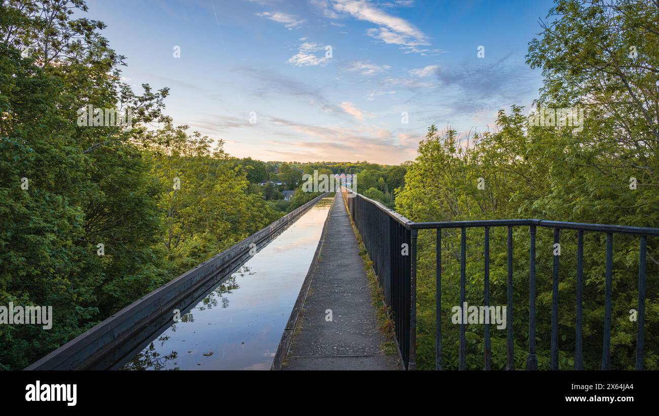 The Pontcysyllte Aqueduct in Trevor, Wrexham, Clwyd, Wales, UK Stock ...