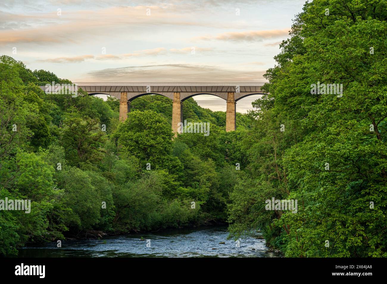 The Pontcysyllte Aqueduct in Trevor, Wrexham, Clwyd, Wales, UK Stock ...