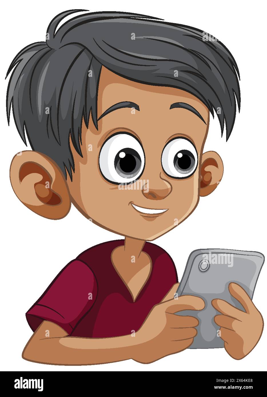 Tablet friendly cartoon illustration hi-res stock photography and ...