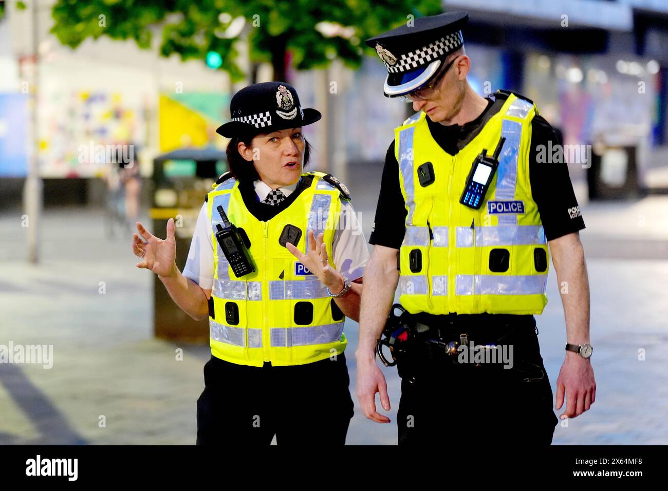 Police Scotland chief constable Jo Farrell, with inspector Jonathan ...