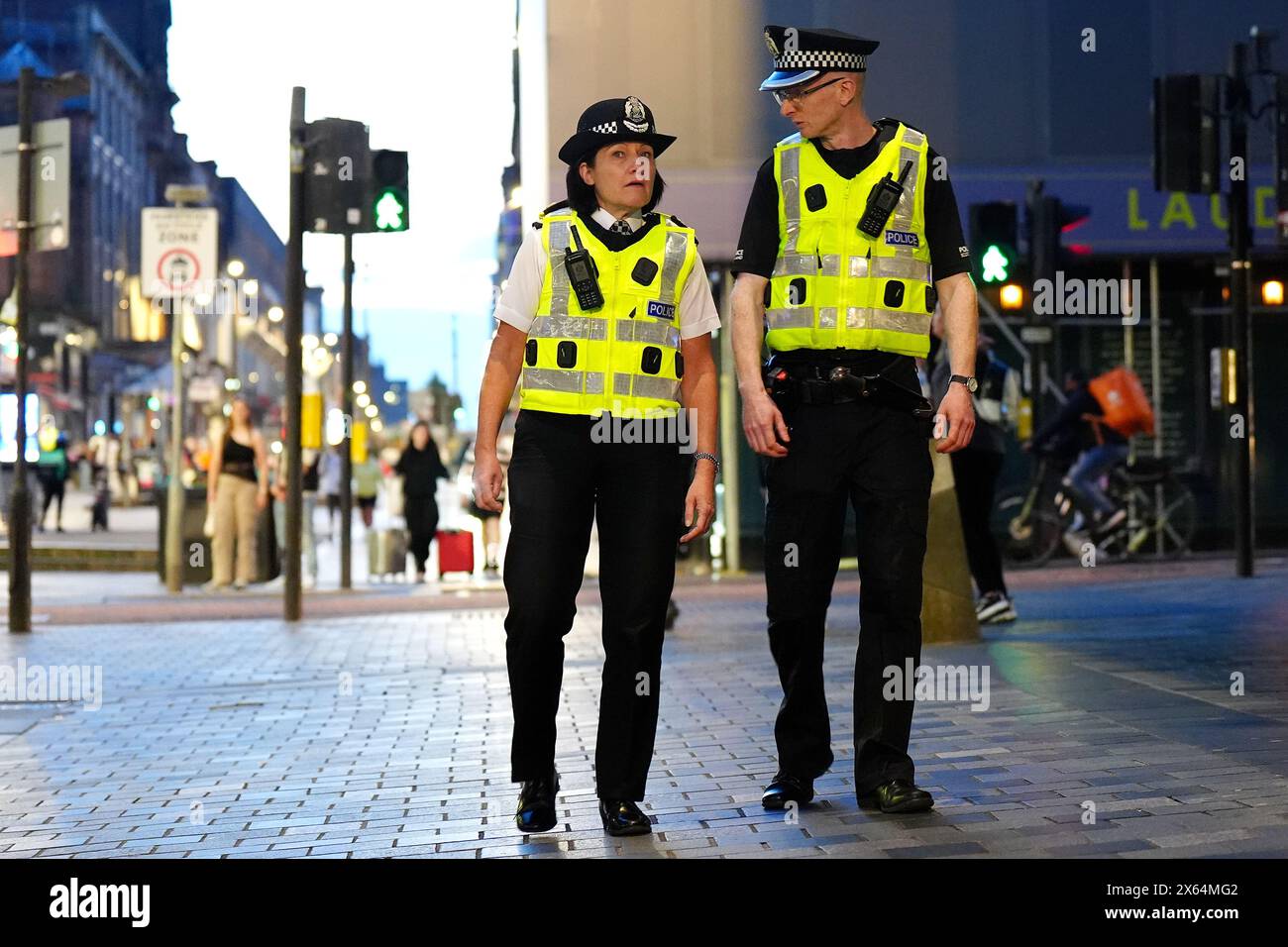 Police Scotland chief constable Jo Farrell, with inspector Jonathan ...
