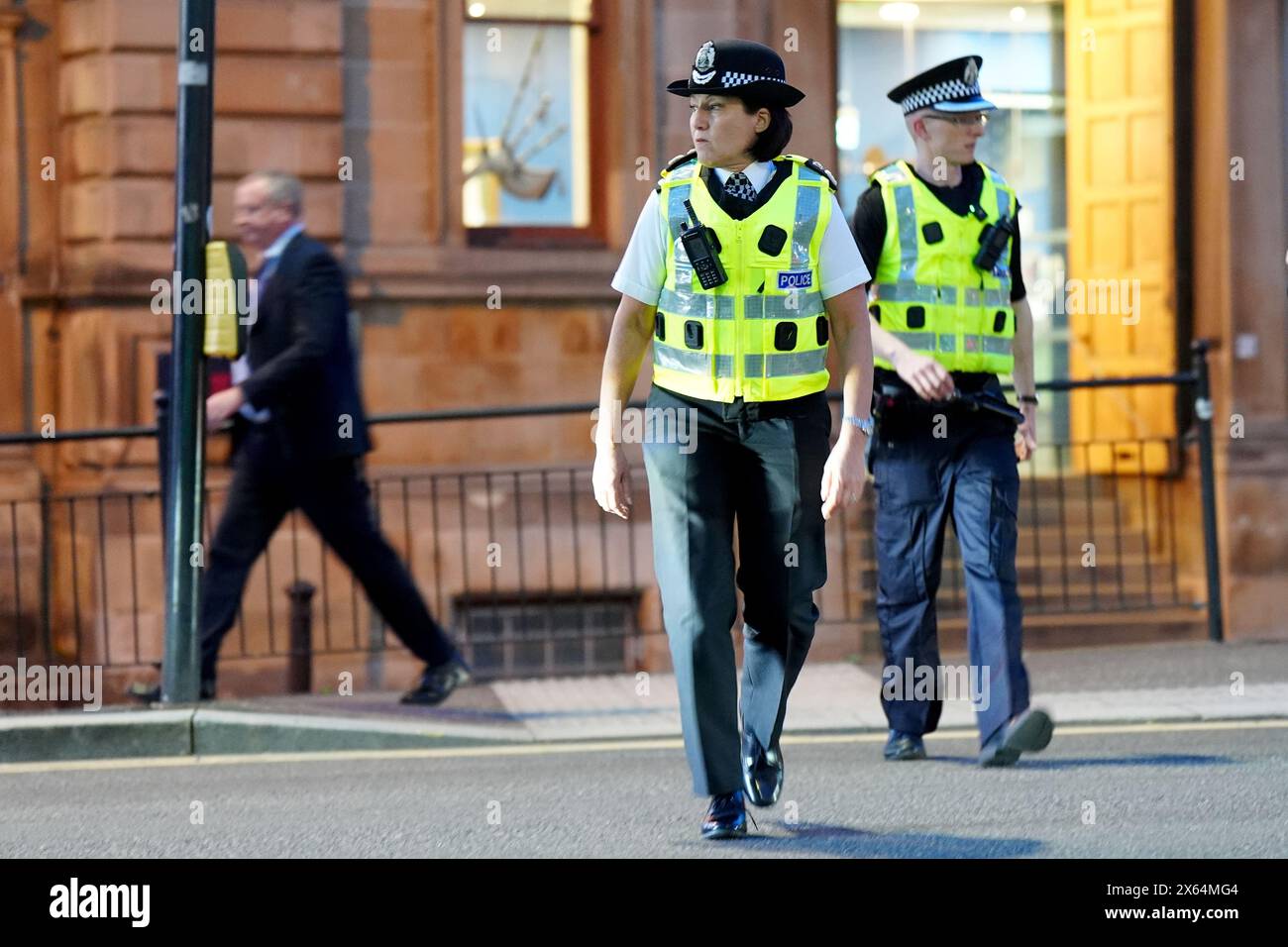 Police Scotland chief constable Jo Farrell, with inspector Jonathan ...