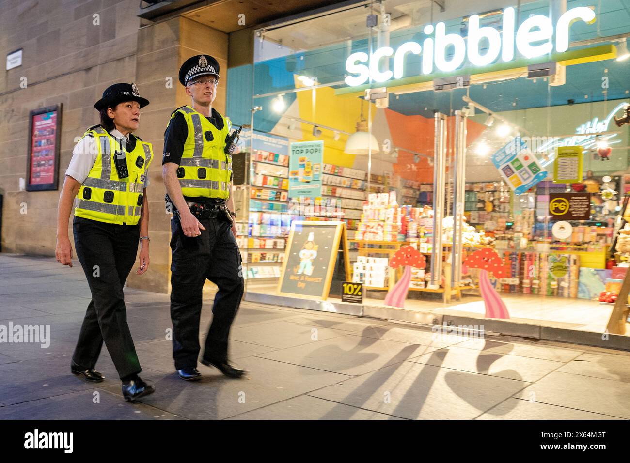 Police Scotland chief constable Jo Farrell, with inspector Jonathan ...