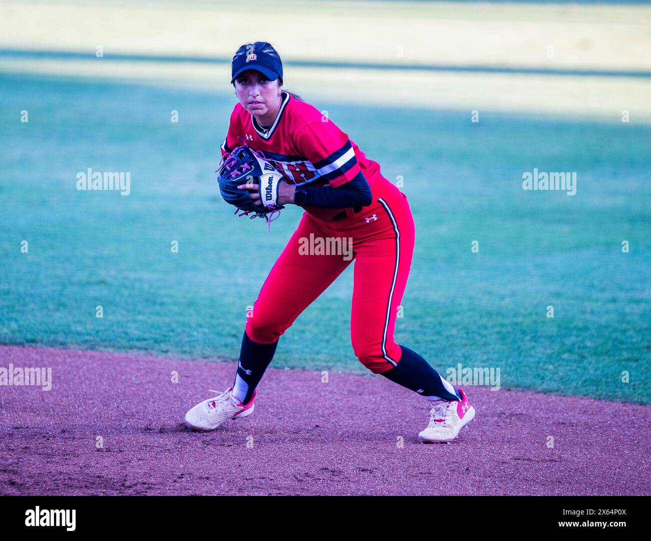 May 11 2024 Palo Alto CA U.S.A. Utah infielder Aliya Belarde (23)makes ...