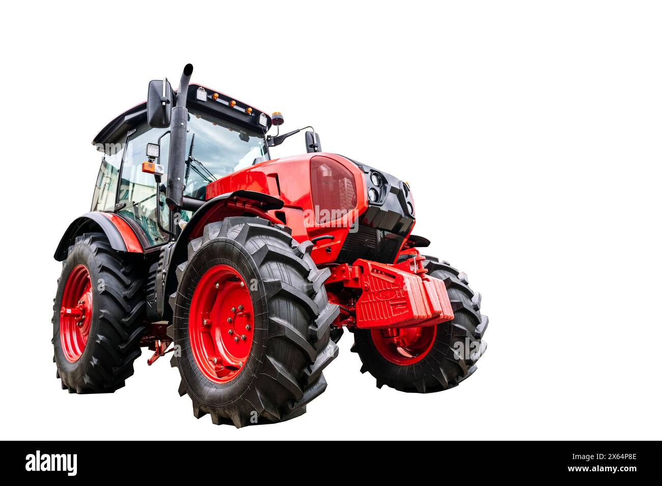 Tractor isolated white background. Farm agricultural tractor. High ...