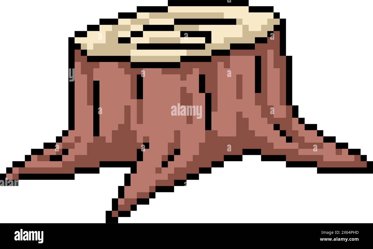 Pixel tree Cut Out Stock Images & Pictures - Alamy