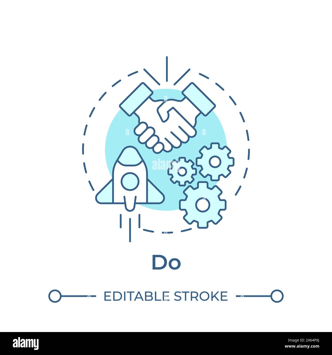 Do soft blue concept icon Stock Vector Image & Art - Alamy