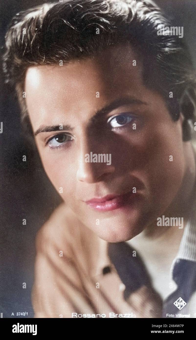 Brazzi, Rosano, 18.9.1916 - 24 .12.1994, Italian actor, portrait ...