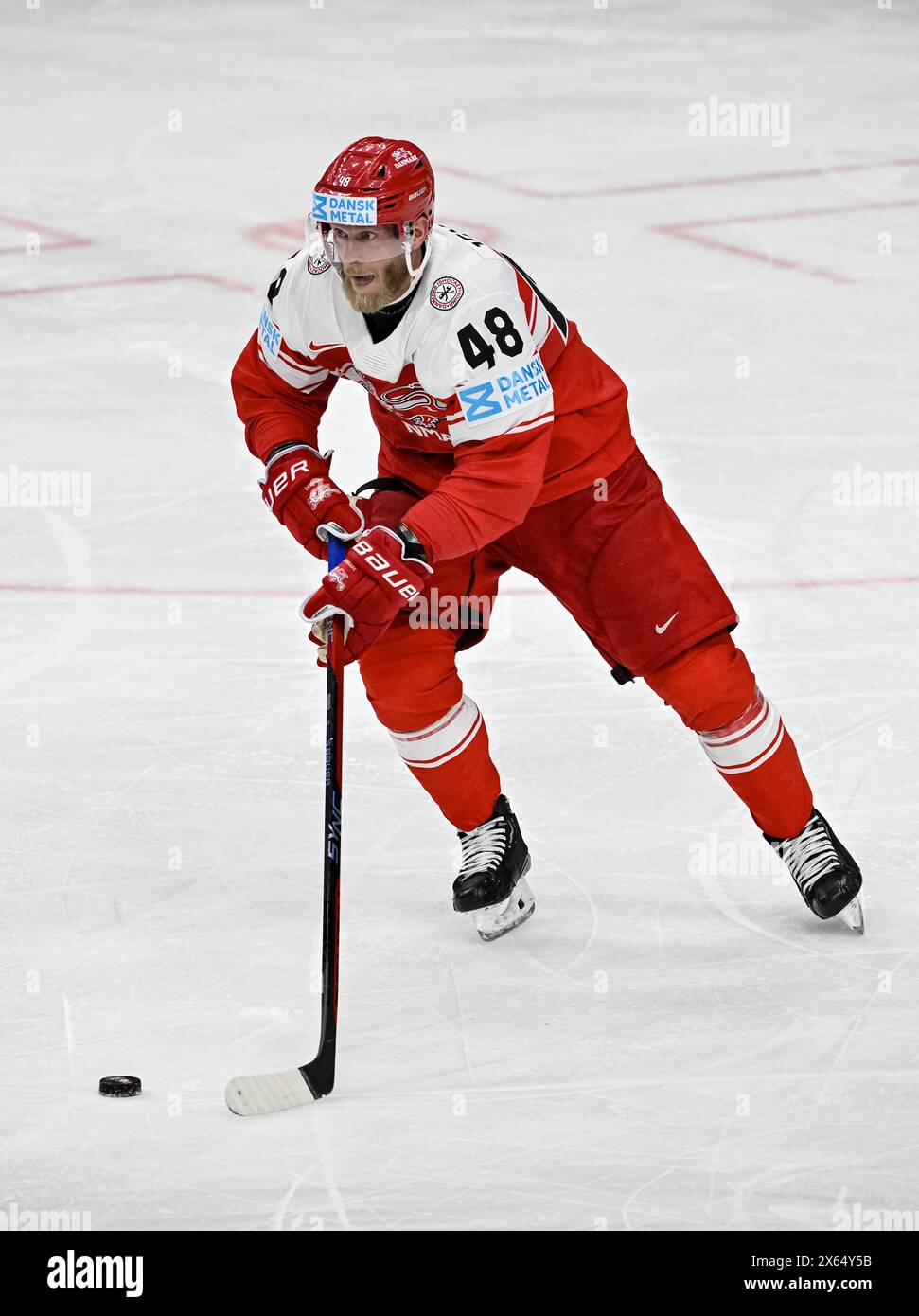 Denmark vs Canada group A match of the 2024 IIHF World Championship, in ...