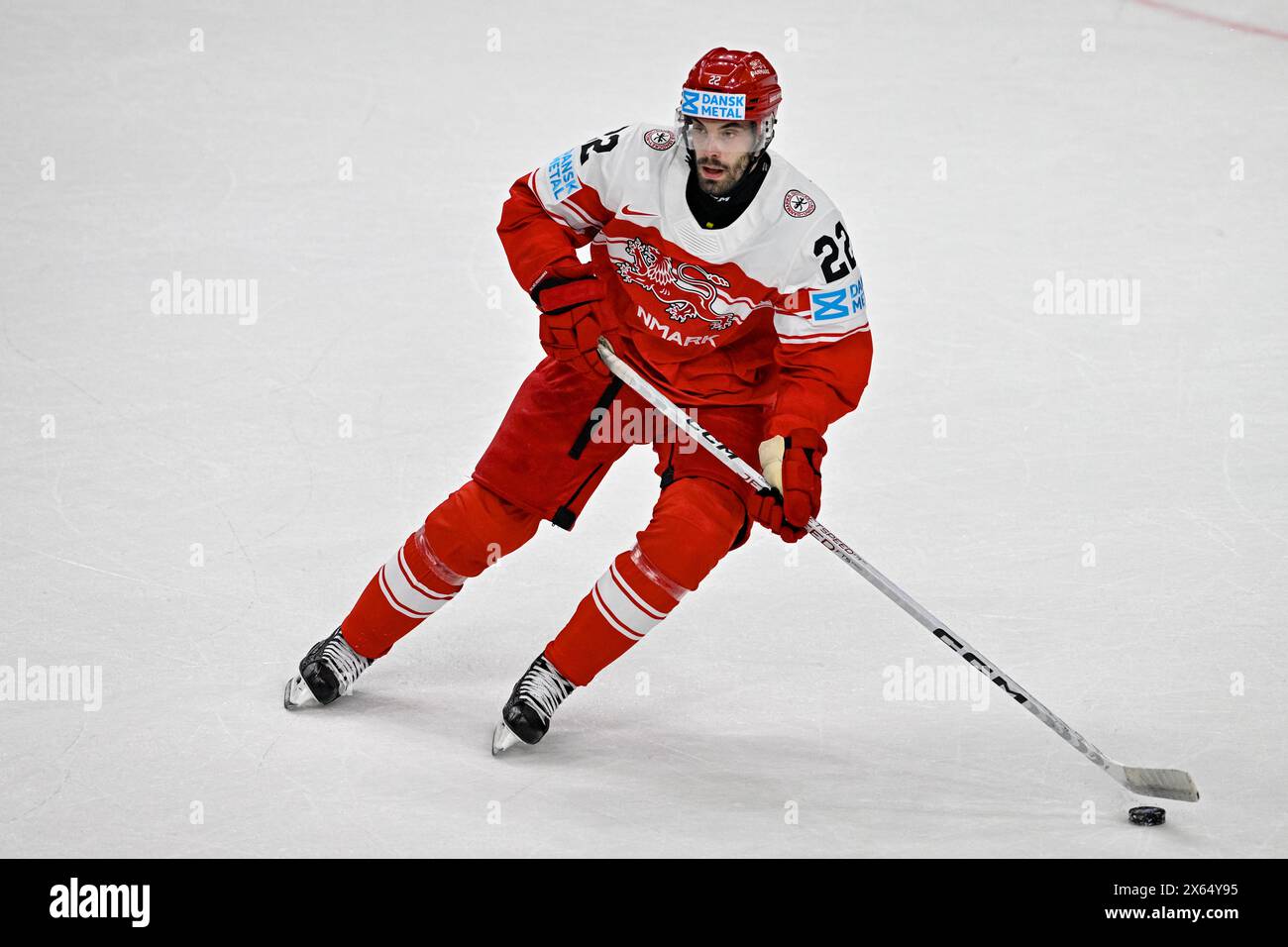 Denmark vs Canada group A match of the 2024 IIHF World Championship, in ...