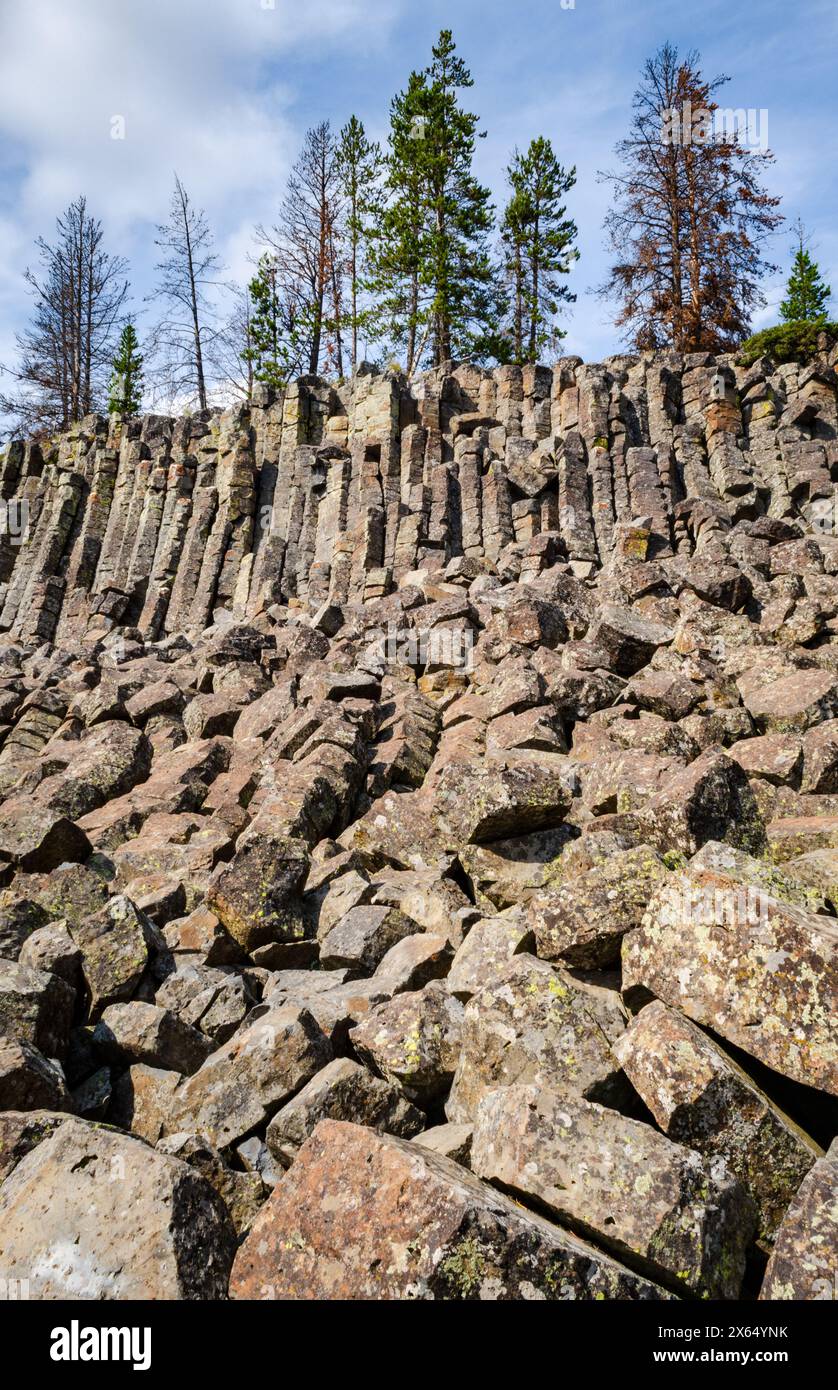 Yellowstone geologic features hi-res stock photography and images - Alamy