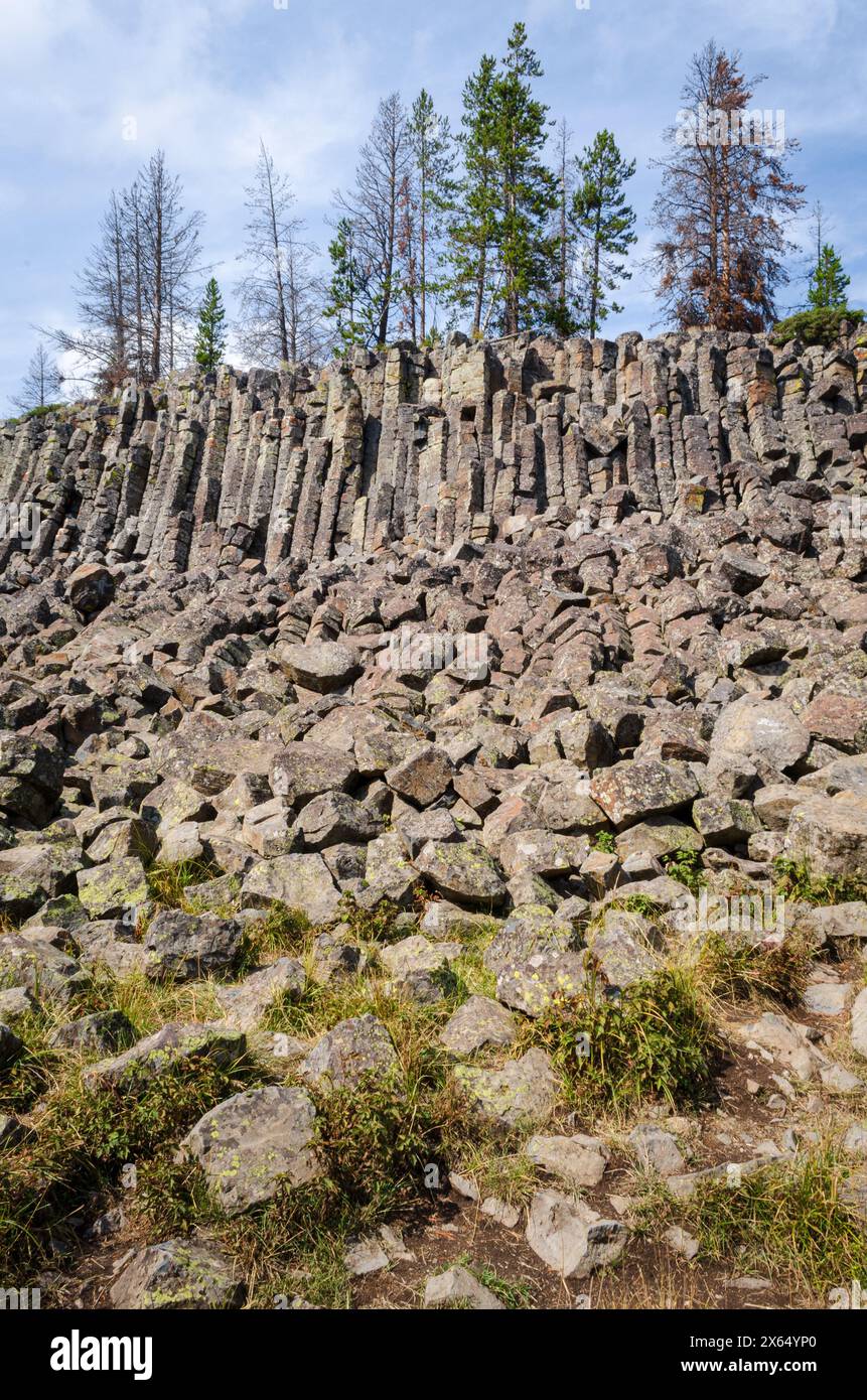 Obsidian Cliff at Yellowstone National Park, USA Stock Photo - Alamy