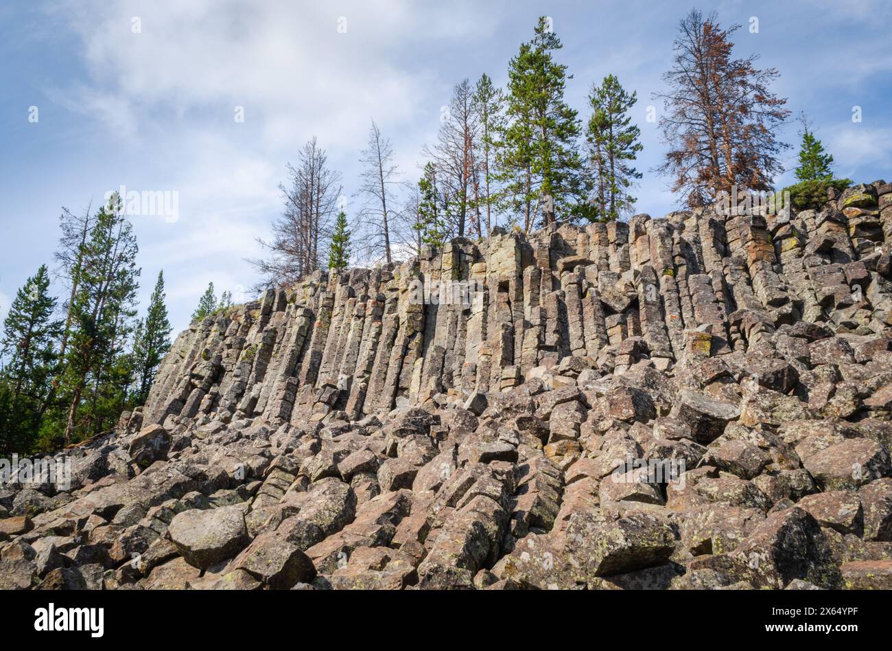Obsidian Cliff at Yellowstone National Park, USA Stock Photo - Alamy