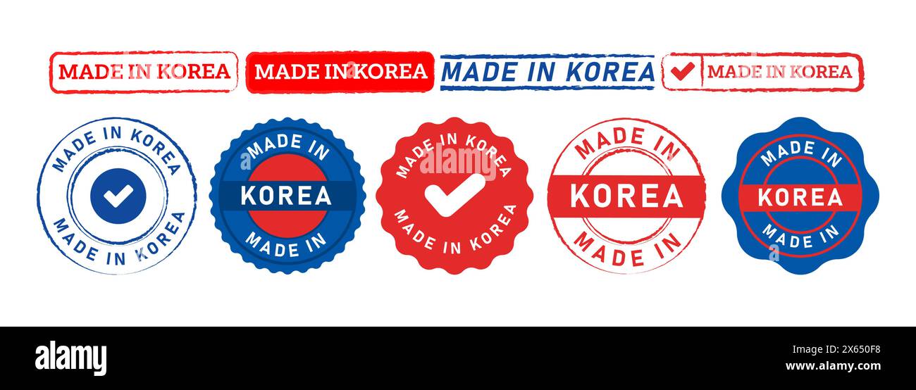 Made in korea label hi-res stock photography and images - Alamy