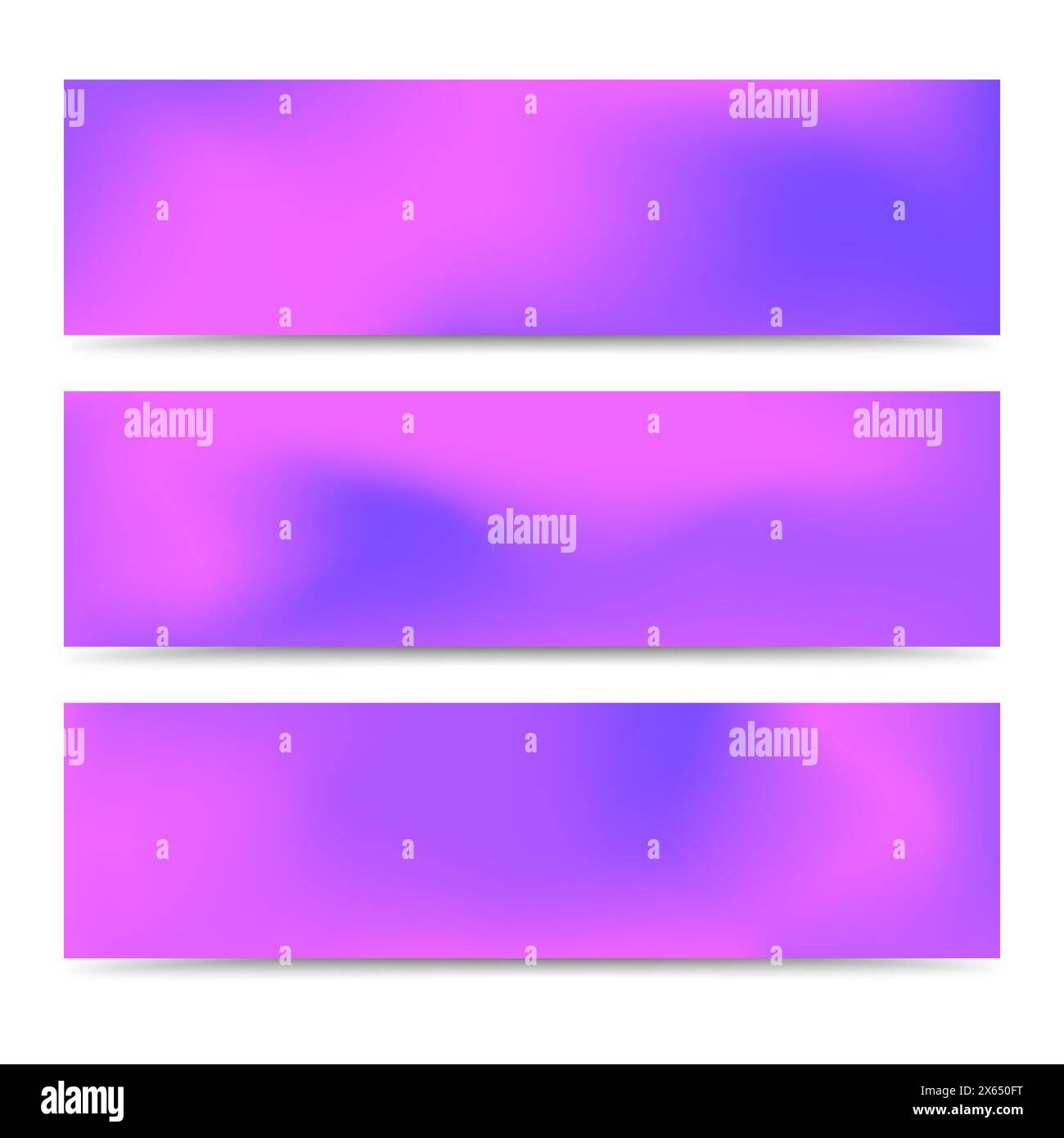 Smooth abstract blurred gradient pink banners set. Abstract Creative ...