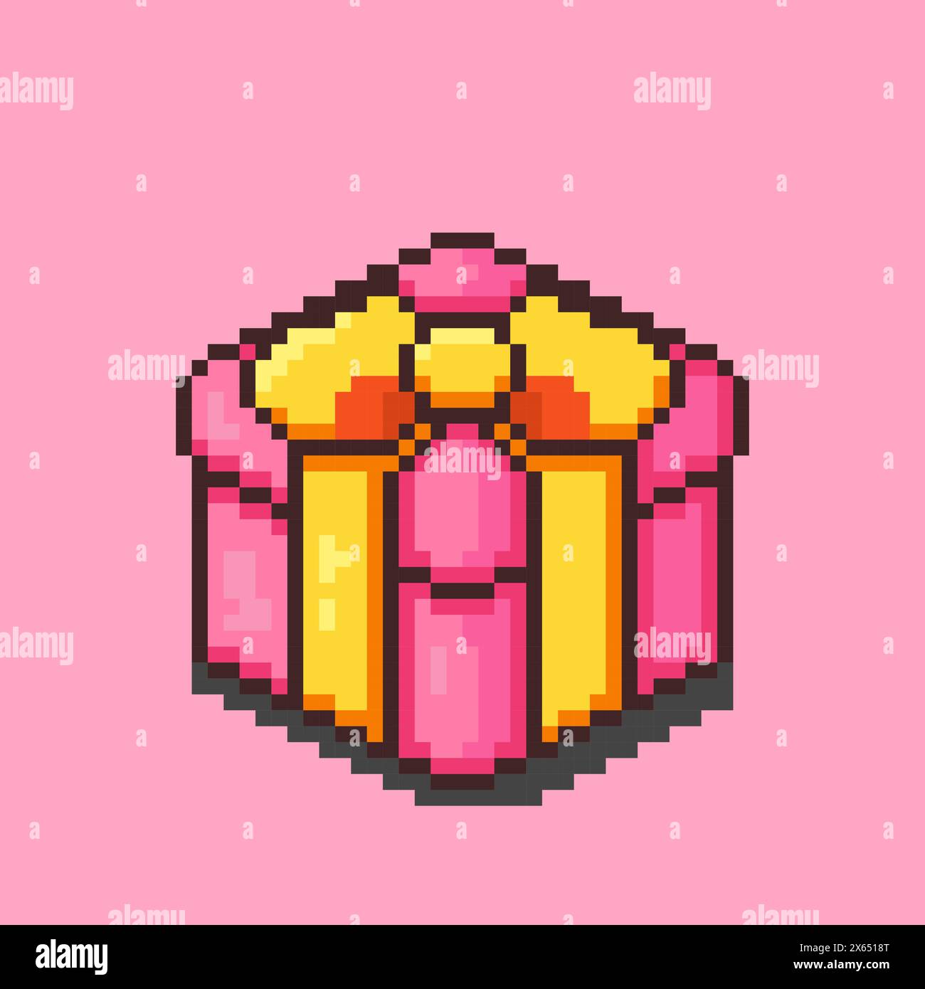 Vector Illustration of Gift with Pixel Art Design Stock Vector Image ... Vector Illustration of Gift with Pixel Art Design Stock Vector Image ...