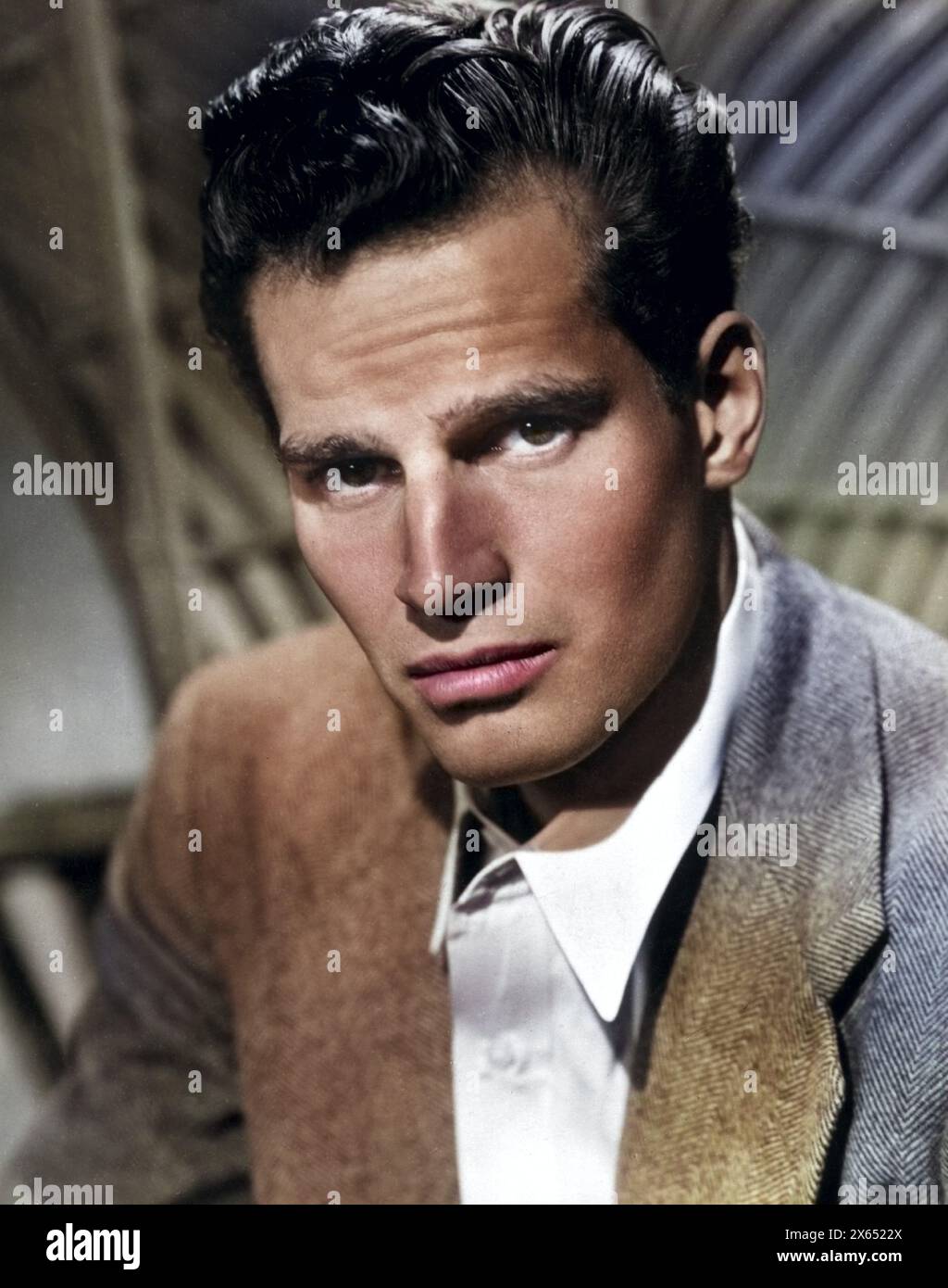 Heston, Charlton, 4.10.1924 - 5.4.2008, American actor, portrait, 1950s ...