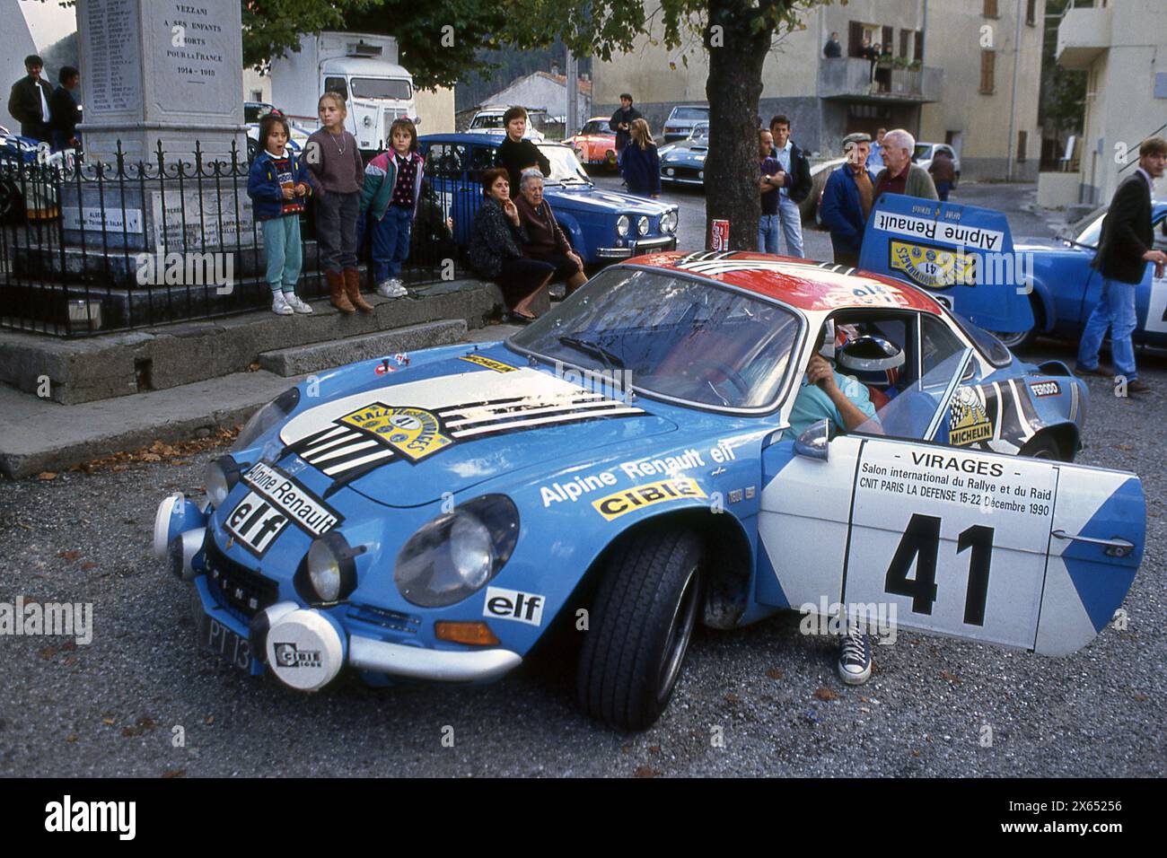 Alpine-Renault A110S on the 1990 Rallye Des 10000 Virages Corsica Stock ...