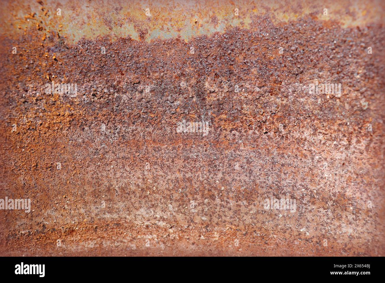Panoramic grunge rusted metal texture, rust and oxidized metal background. Old metal iron panel ...