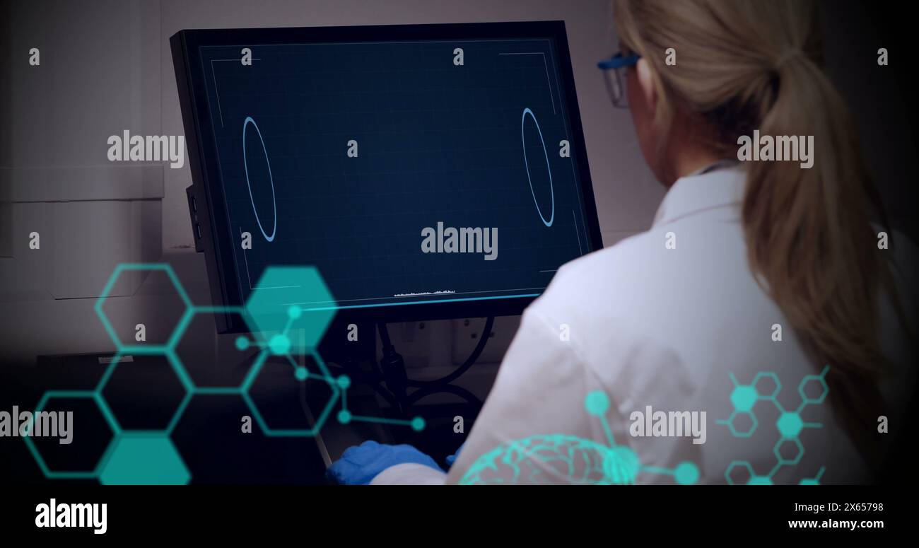 Animation chemical formulas over data hi-res stock photography and images - Alamy