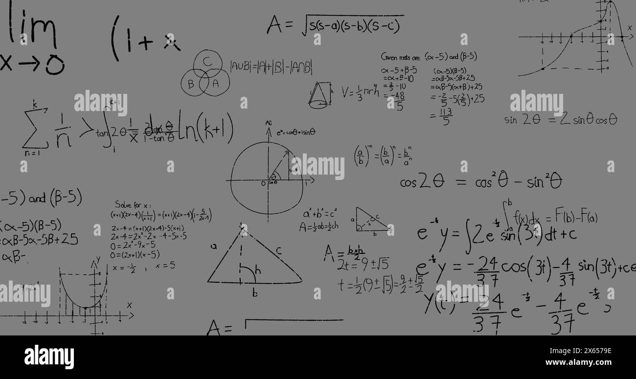 Math background Black and White Stock Photos & Images - Alamy