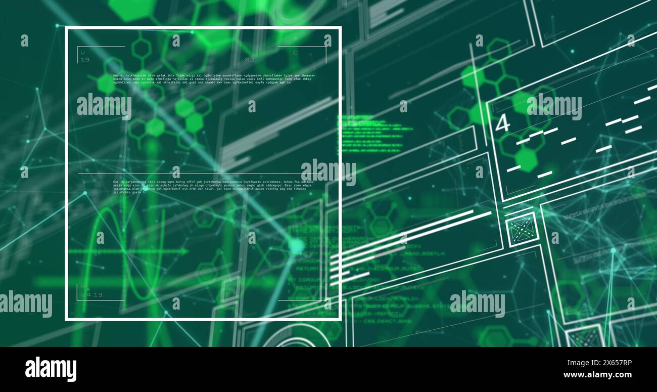 Image of scientific data processing on digital screens Stock Photo - Alamy