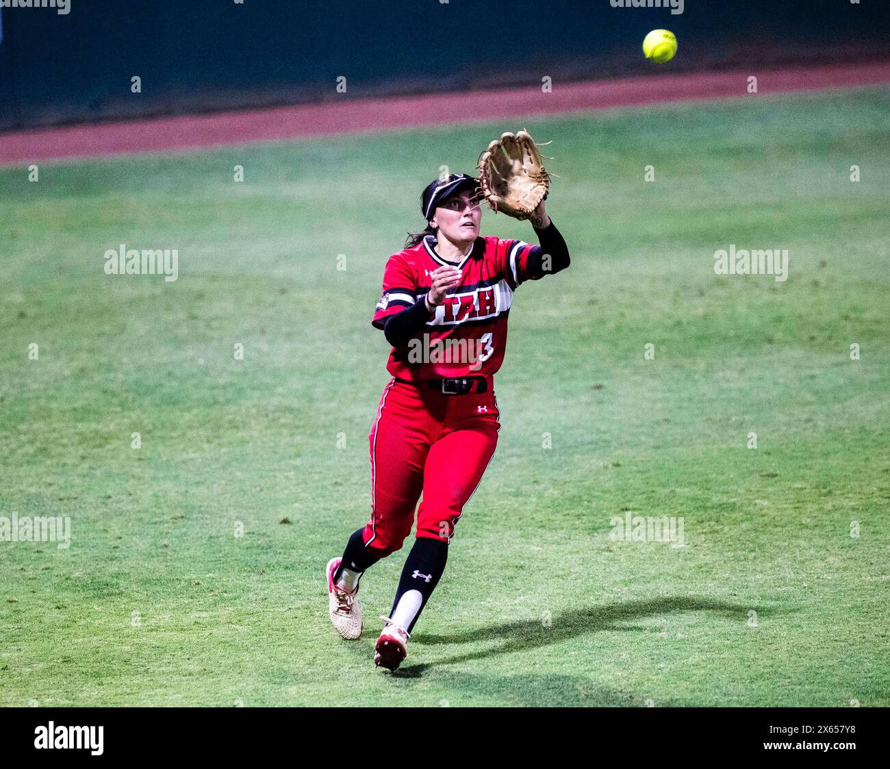 May 11 2024 Palo Alto CA U.S.A. Utah infielder Haley Denning (3)makes ...