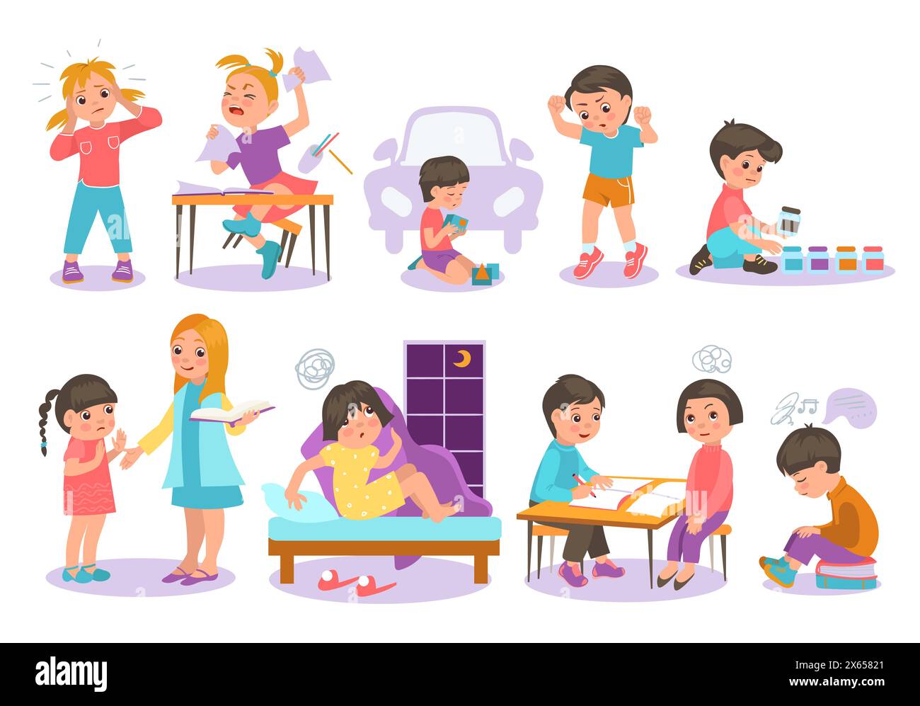 Asperger syndrome school Stock Vector Images - Alamy