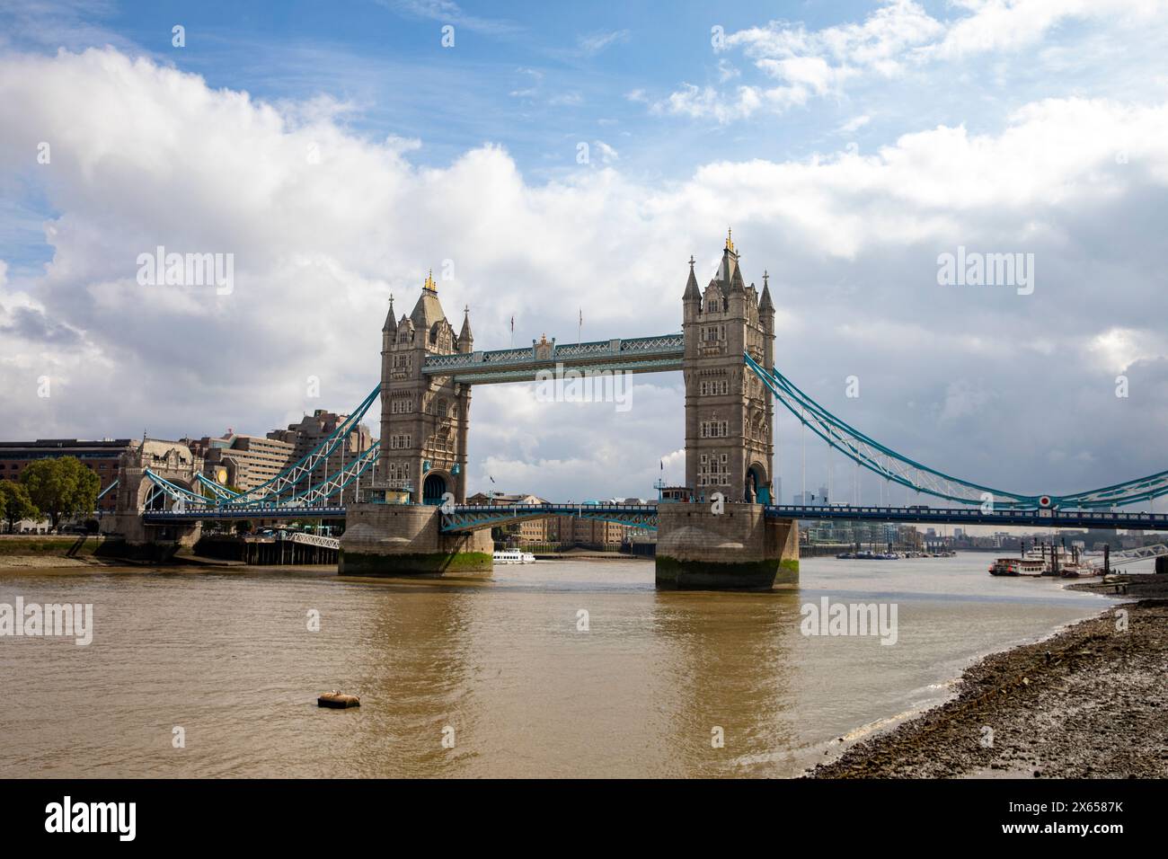 World famous London Tower Bridge, Grade 1 listed bridge across the ...