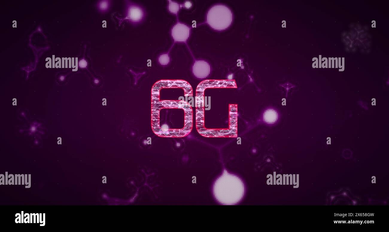 6g text over digital world hi-res stock photography and images - Alamy