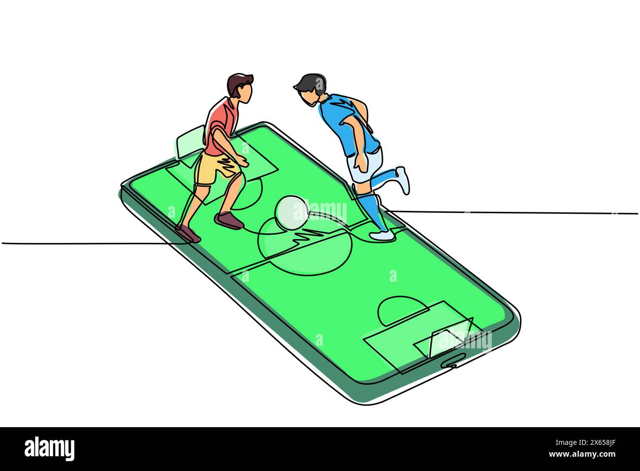 Mobile soccer field Stock Vector Images - Alamy