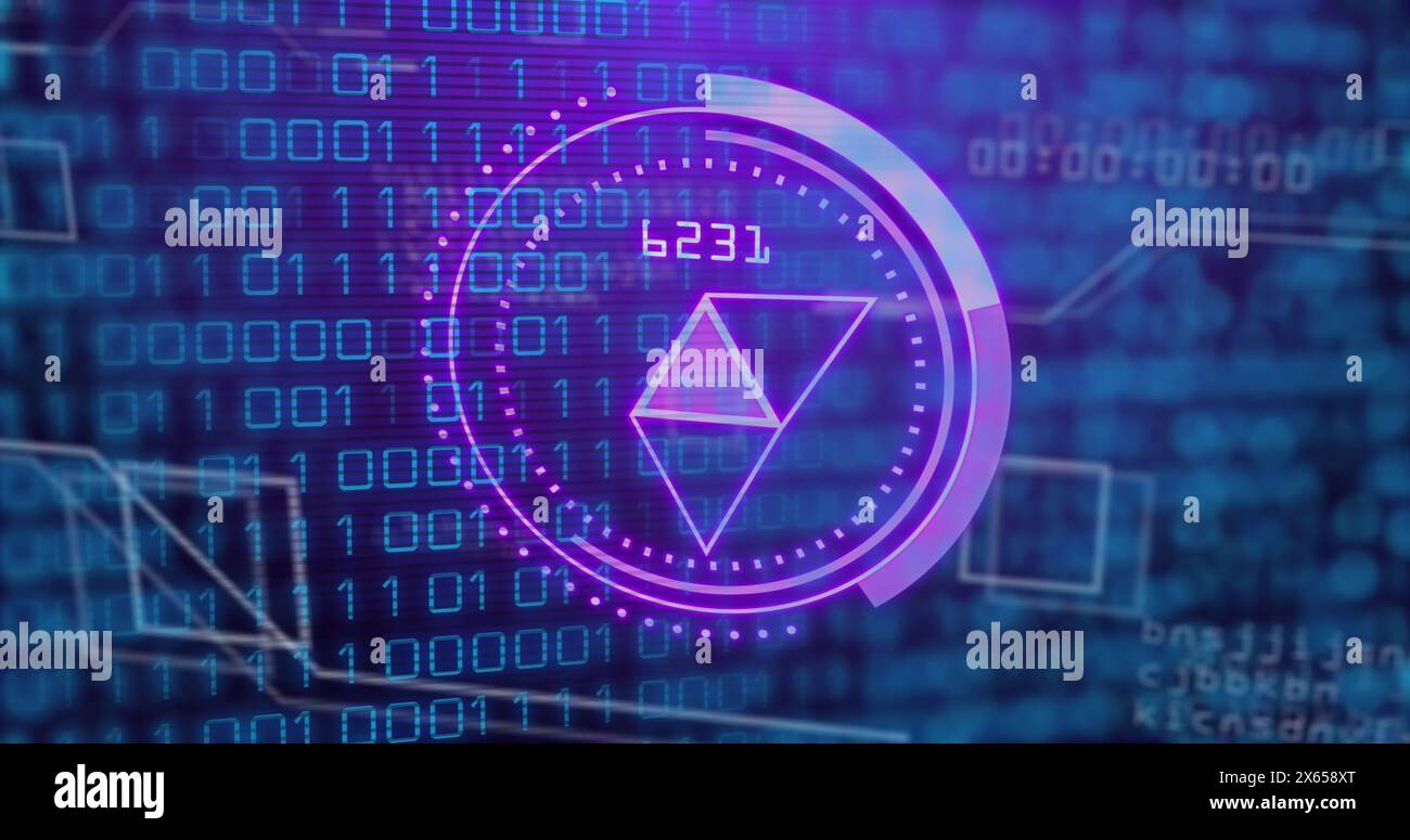 Image of data processing over 6g text Stock Photo - Alamy