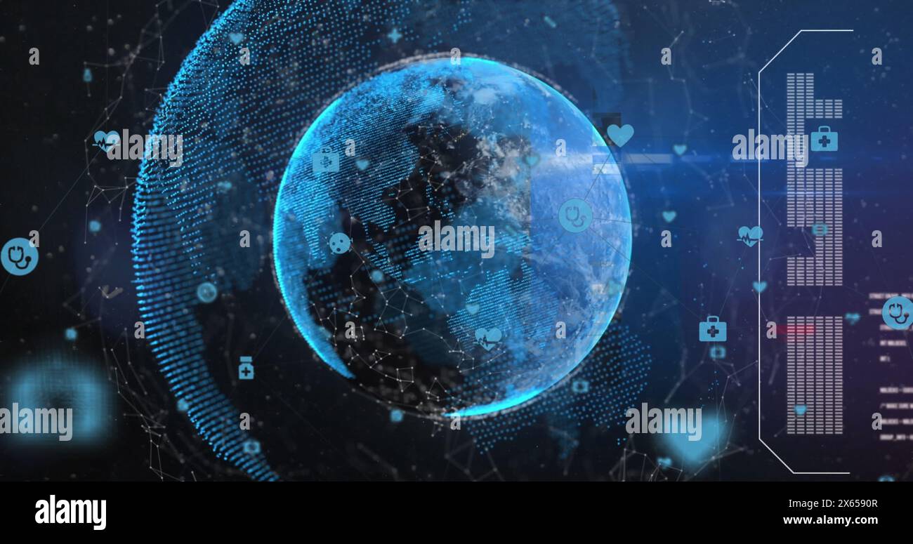 Animation interface icons processing data hi-res stock photography and ...