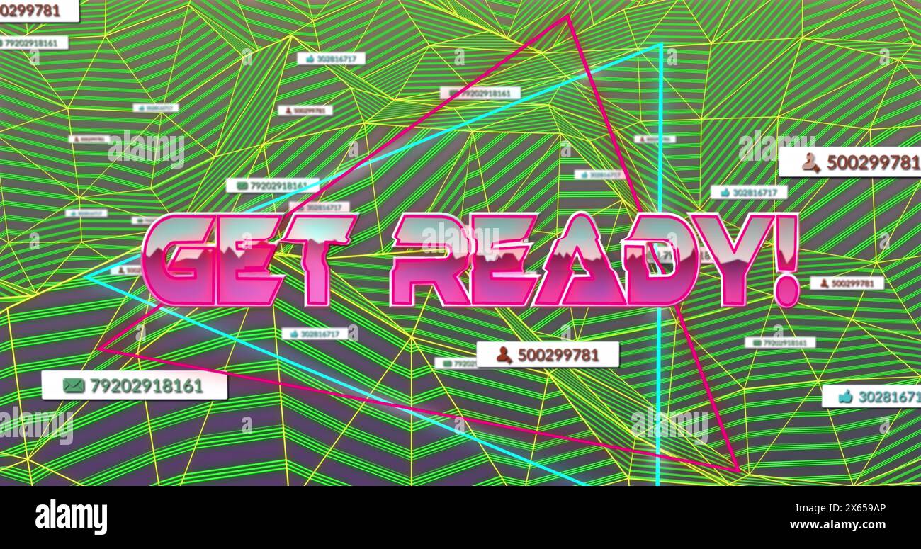 Animation network connections text icons hi-res stock photography and ...