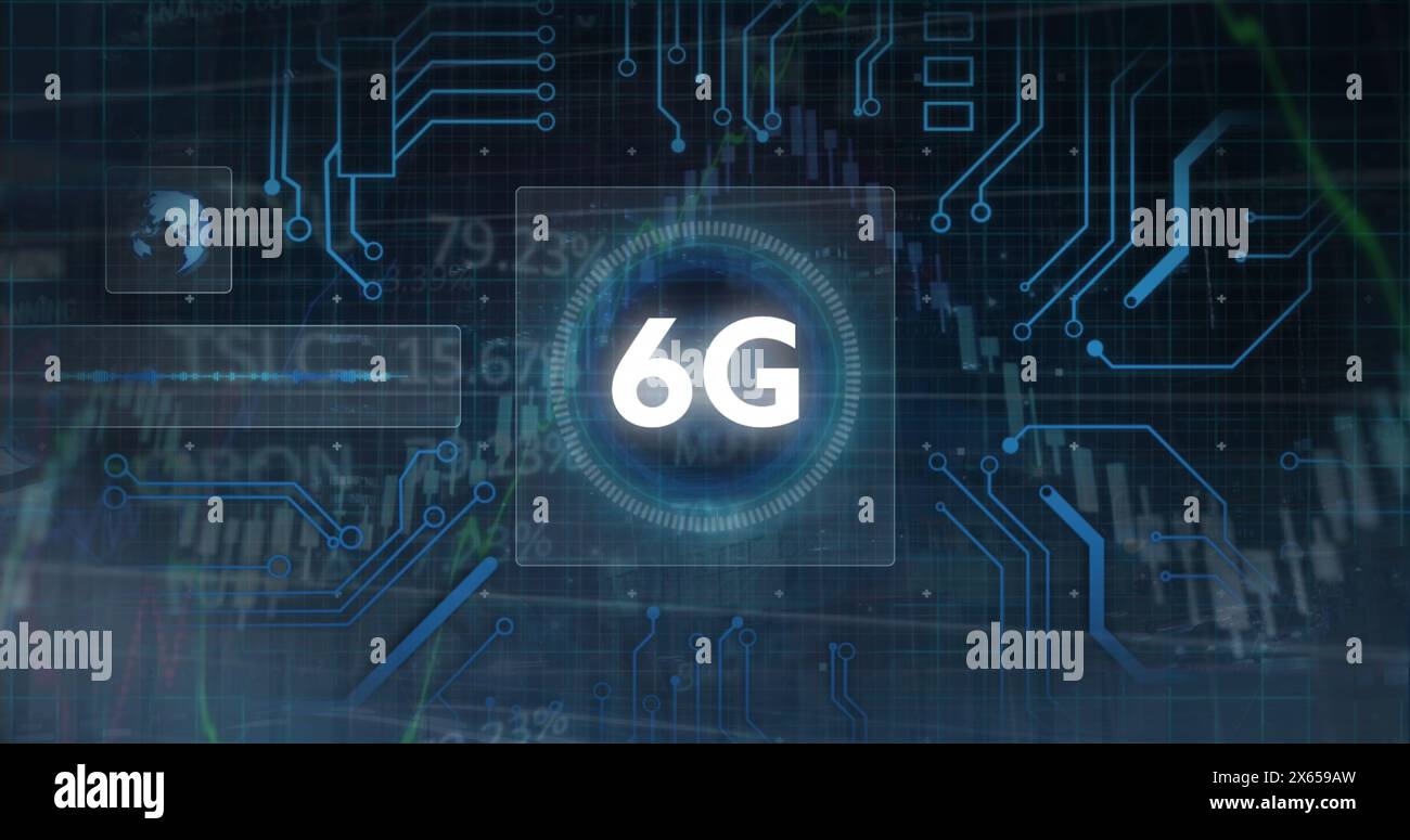 6g text microprocessor connections hi-res stock photography and images - Alamy