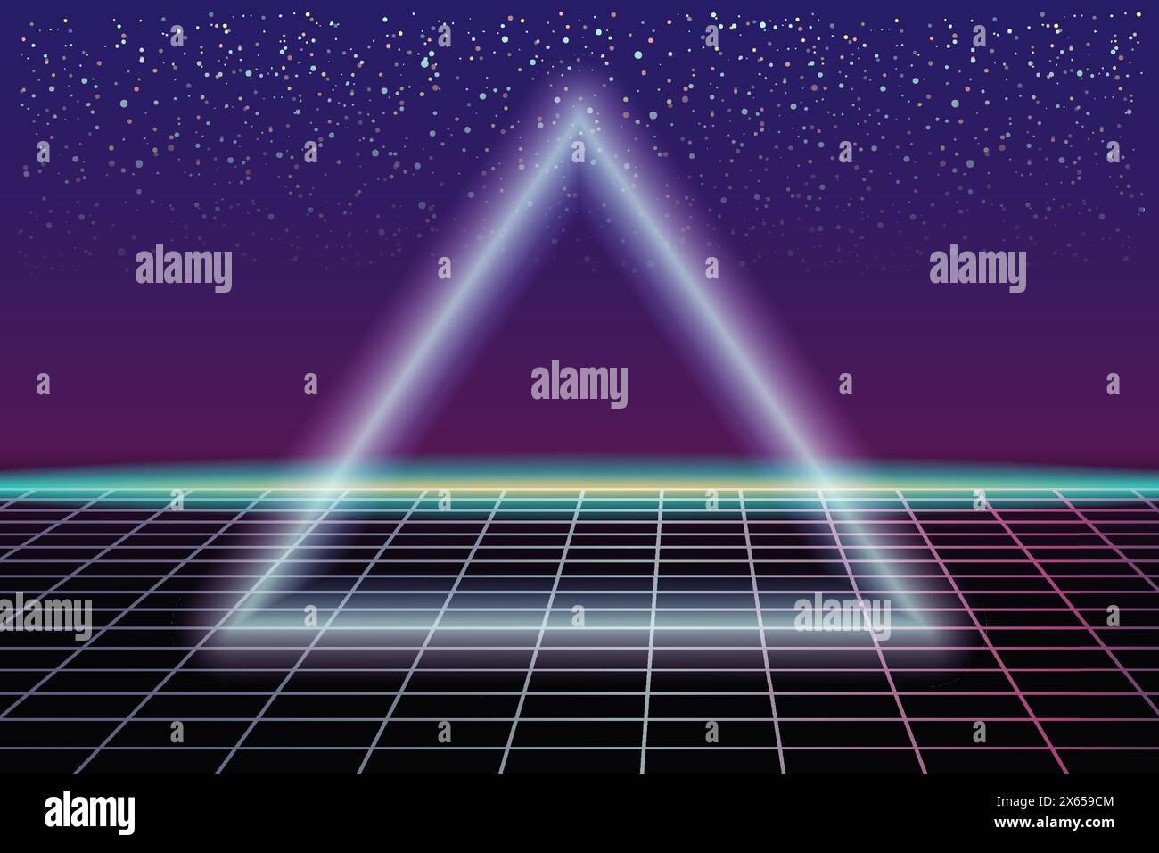 Synthwave banner Stock Vector Images - Alamy
