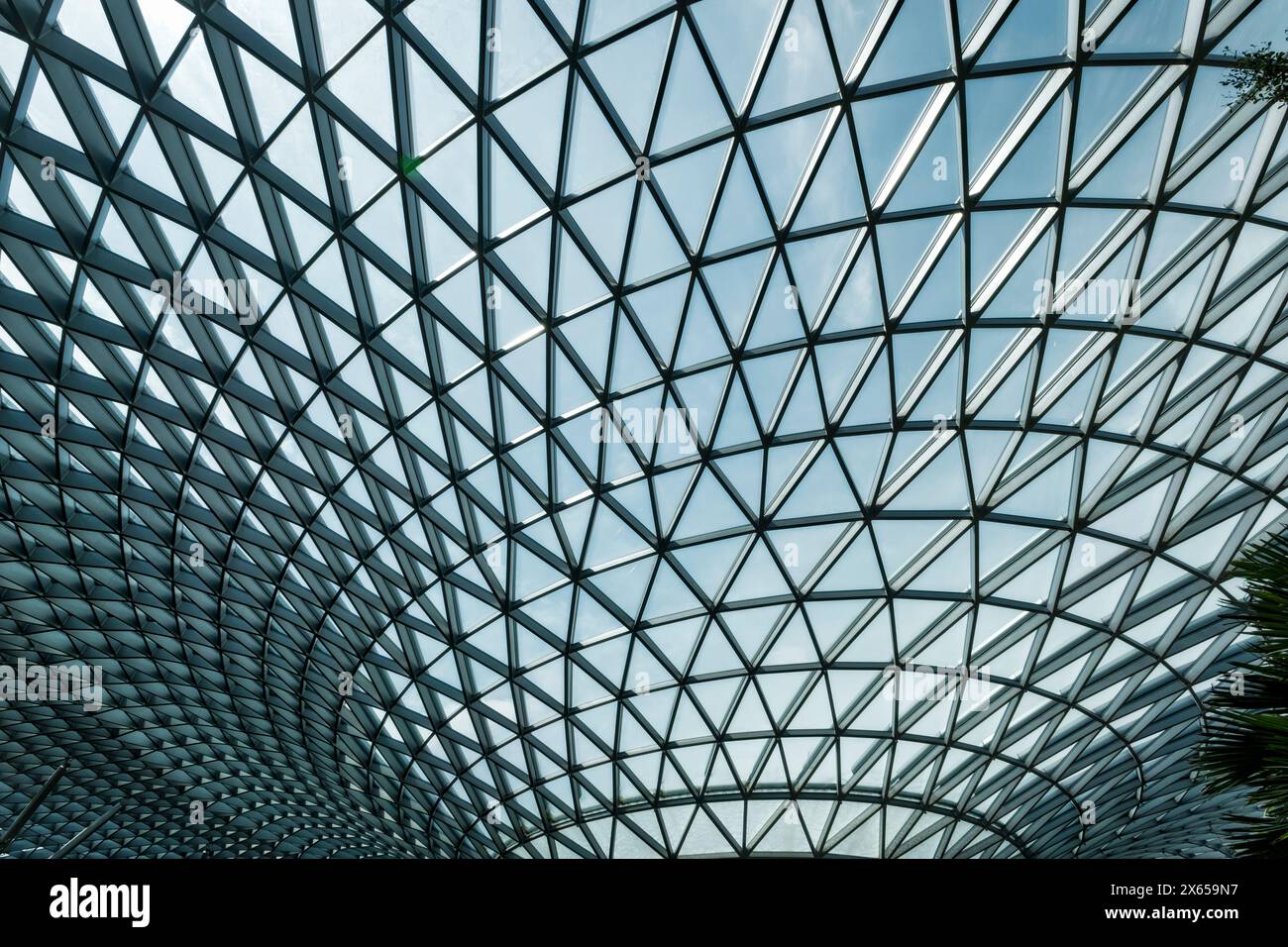 The Rain Vortex, indoor waterfall, Jewel Changi airport, Singapore ...