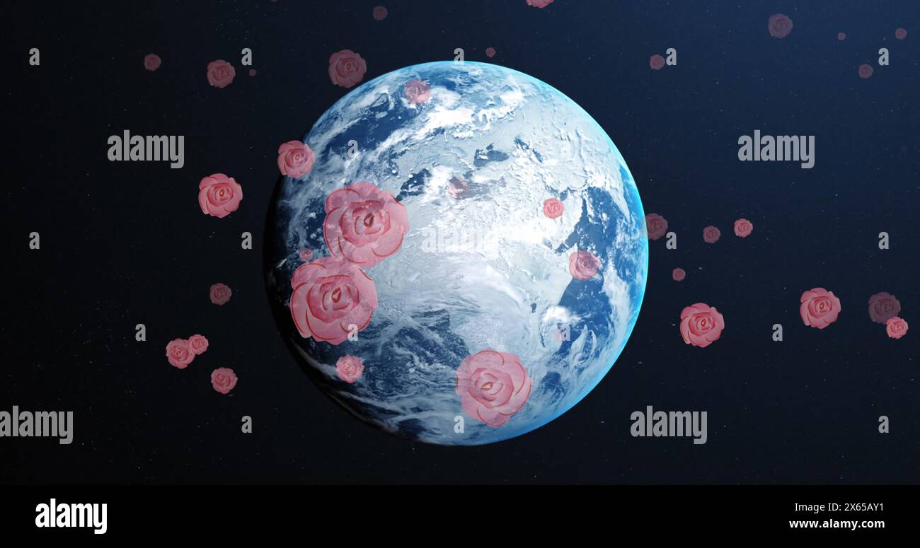 Animation globe spinning world map hi-res stock photography and images ...