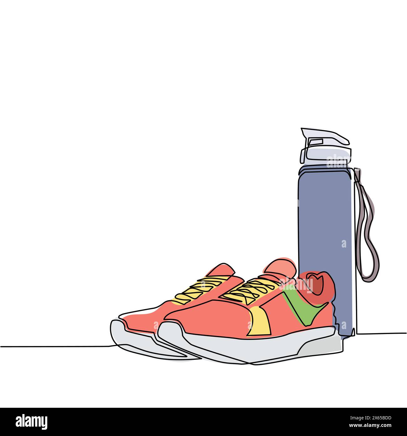 Water walking marathon Stock Vector Images - Alamy