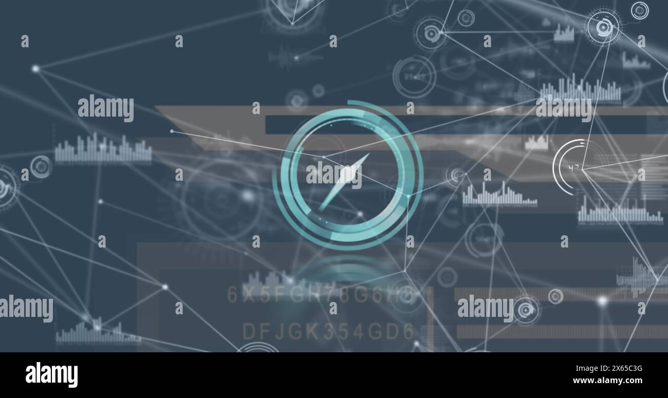 Animation moving clock network connections hi-res stock photography and ...