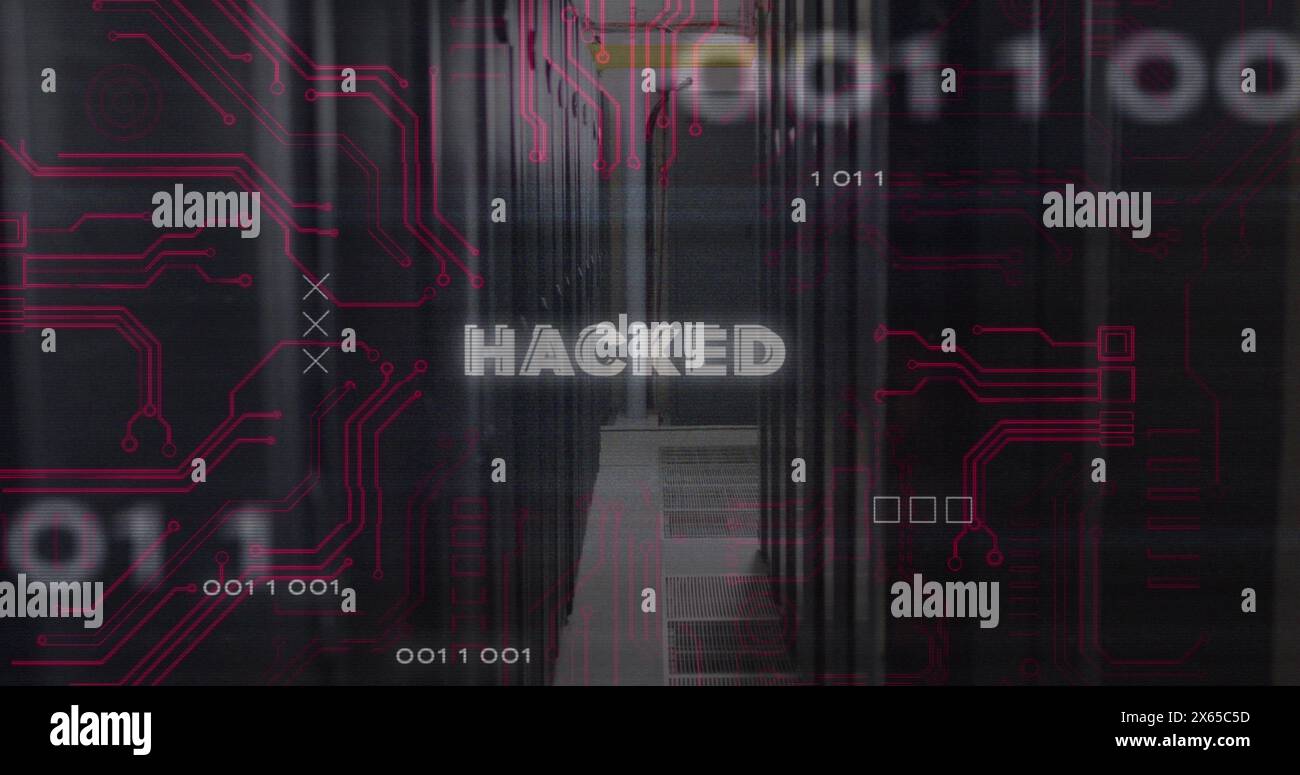 Image of data processing over female scientist using computer qr code Stock Photo - Alamy