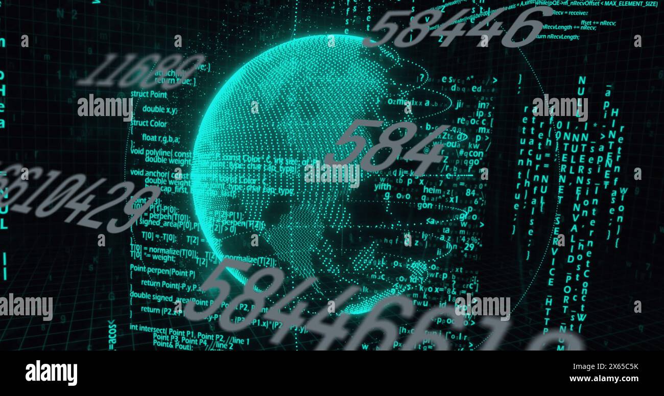 Animation black digital screen data hi-res stock photography and images ...