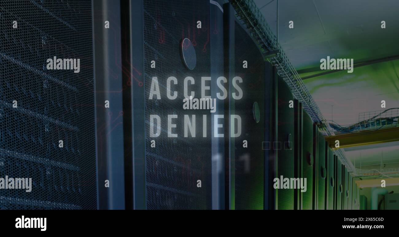 Animation access denied data processing hi-res stock photography and images - Alamy